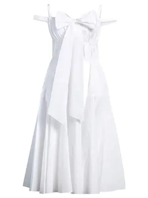 Patou Flared Maxi Dress - White