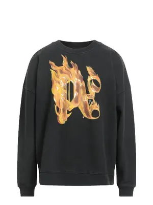 Palm Angels Cotton Sweatshirt - Black