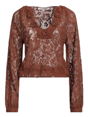 CONNOR & BLAKE Lace Top - Brown
