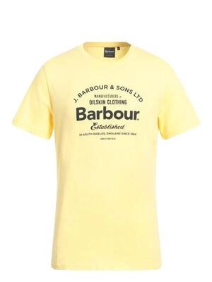 Barbour T-shirt Size Cotton - Yellow