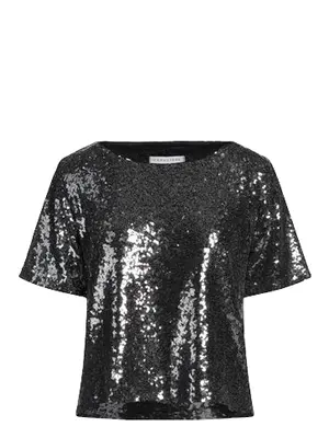 CARACTÈRE Sequined Top - Black