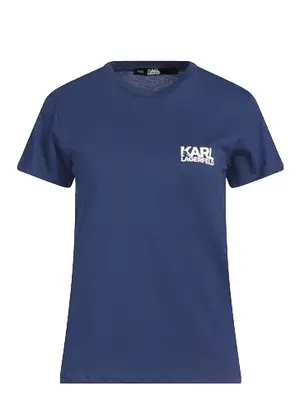 Karl Lagerfeld Logo-print T-shirt - Blue