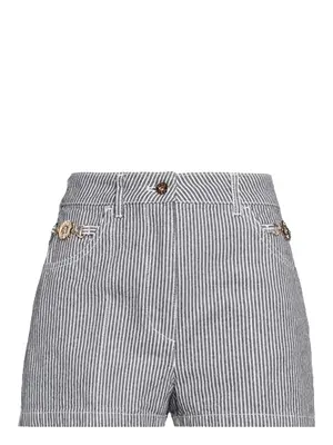 Patou Woven Striped Shorts - Blue