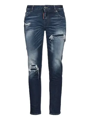 Dsquared2 Tapered Jeans With Distressed Detail - Blue