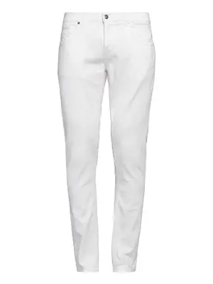 DONDUP Pants Size Cotton, Elastomultiester, Elastane - White