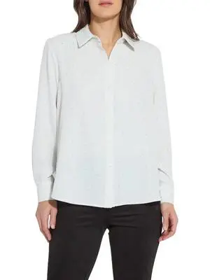 Lyssé Crystal Embellished Button-up Shirt - Ice