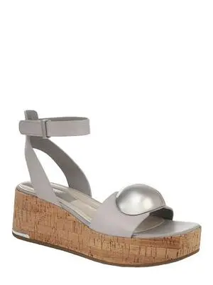 Franco Sarto Franco Sarto Taysha Platform Wedge Sandal Grey