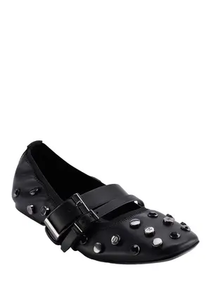 Dkny Davey Studded Ballet Flat - Black