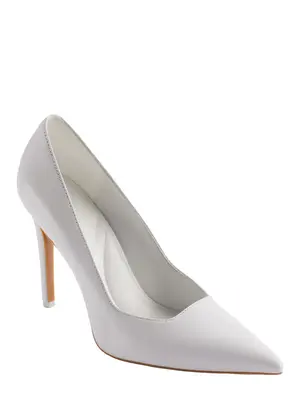 Dkny Mickel Pointed-toe Pumps - White