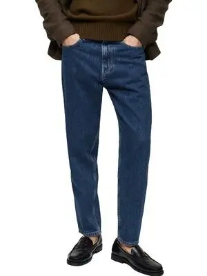 Mango MANGO Tapered Jeans Dark Blue