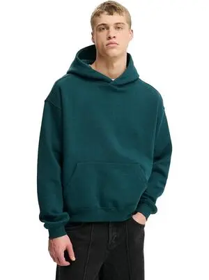 COTTON ON Box Fit Hoodie Deep Sea Teal