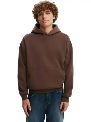 COTTON ON Box Fit Hoodie - Espresso
