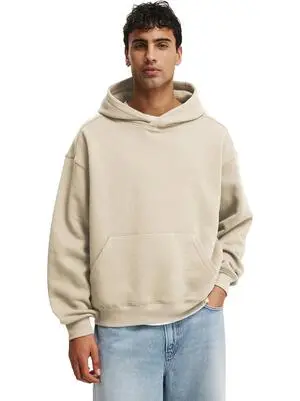 COTTON ON Box Fit Hoodie Gravel Stone