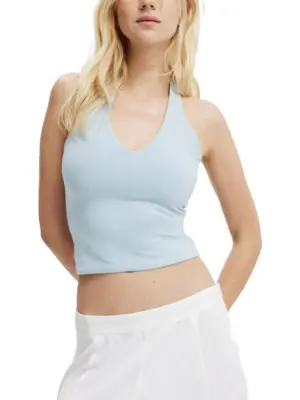 COTTON ON Cotton On V-Neck Halter Top Shoreline