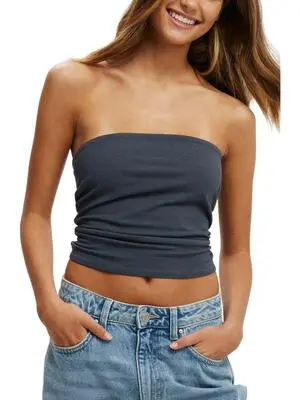 COTTON ON All Day Tube Top Blue Slate