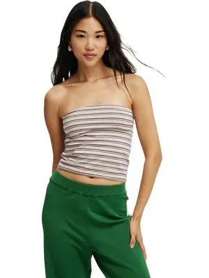 COTTON ON All Day Tube Top Mini Variegated Stripe