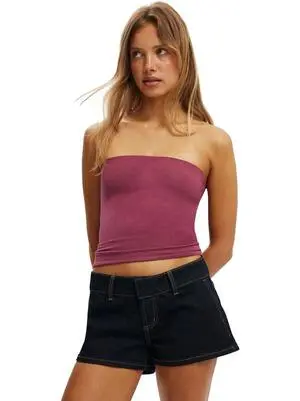 COTTON ON All Day Tube Top Rich Plum