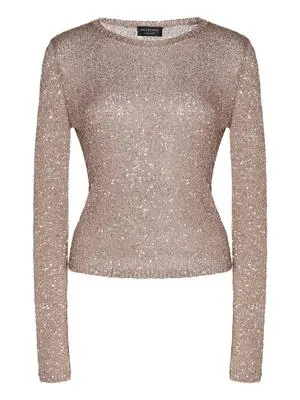 Balenciaga Sequined Knit Top - Multi
