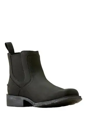 Ariat Midtown Rambler Square Toe Chelsea Boots - Matte Black