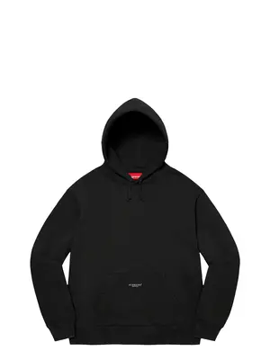 Supreme Micro Logo Hooded Sweatshirt - Black