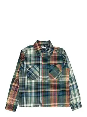 Off-White Stencil Flannel Check Shirt - Blue