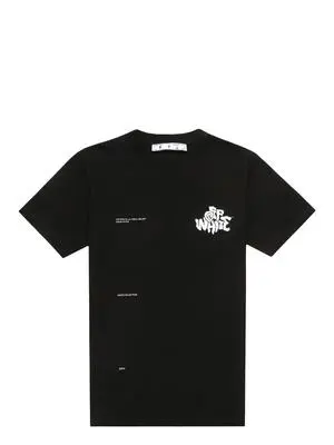 Off-White Off Blur Logo Slim Tee /white - Black