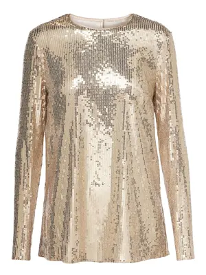 Dolce & Gabbana Sequined Top - Gold
