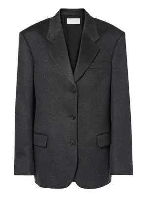 THE ROW Lasonne Cashmere Blazer - Grey