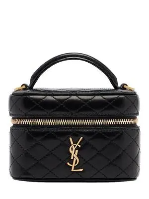 Saint Laurent Gaby Micro Leather Crossbody Bag - Black
