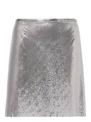 Rabanne Chainmail Mini Skirt - Silver