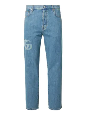 Gucci Double G Slim Jeans - Blue