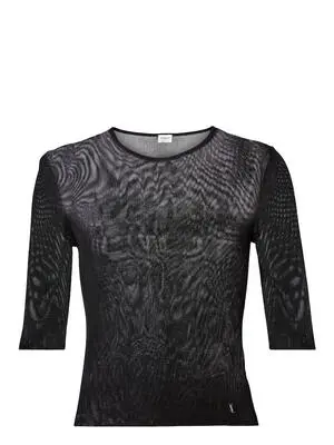 Saint Laurent Knit Top - Black