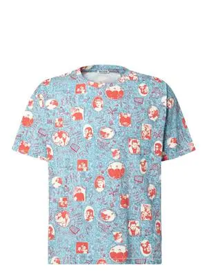 BODE Yearbook Boxy Cotton T-shirt - Blue