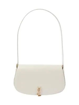 Saint Laurent Saint Laurent Voltaire Mini Leather Shoulder Bag White