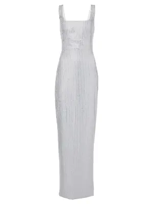 RASARIO Crystal-embellished Gown - Grey