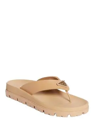 Prada Lug Sole Flip Flop - Orzo