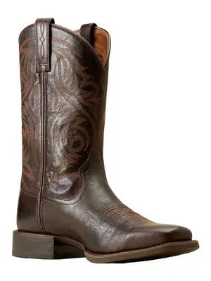 Ariat Sport Herdsman Square Toe Cowboy Boot - Burnished Chocolate