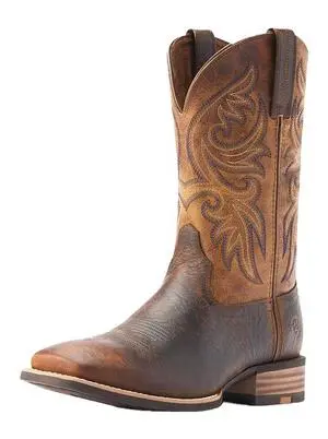 Ariat Slingshot Square Toe Cowboy Boot - Bartop Brown/trusty Tan