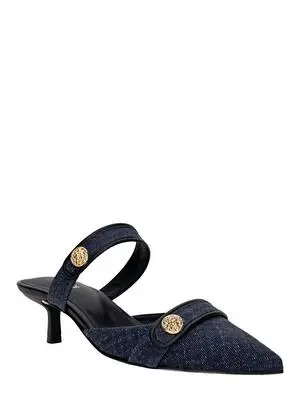 L'Agence Gilliane Mary Jane Mules - Denim