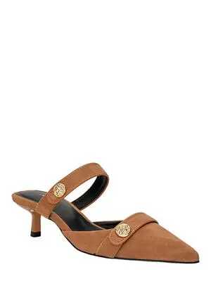L'Agence Gilliane Mary Jane Mules - Sand Suede