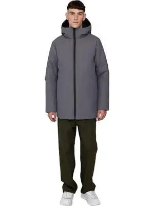 QUARTZ CO. Quartz Co. Jules Hooded Down Winter Jacket Steel Grey