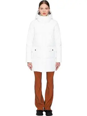 QUARTZ CO. Quartz Co. Chloe Hooded Down Jacket Ivory