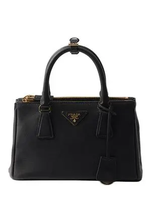 Prada Small Galleria Leather Top Handle Bag Nero