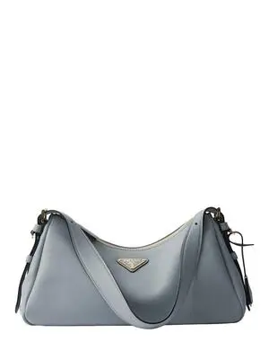 Prada Prada Aimee Leather Shoulder Bag Opaline