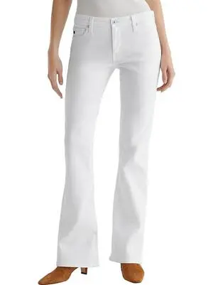 Ag Angel Low-rise Bootcut Jeans - Gallery White
