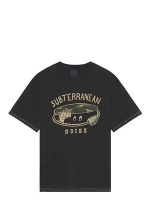 Nudie Jeans Koffe Sub Noise T-shirt In Black - Antracite