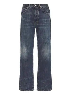 JEANERICA Vega Jeans - Dark Blue Righe