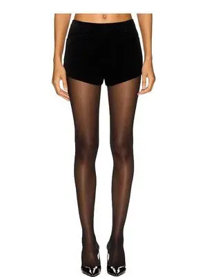 LOVERS AND FRIENDS Velvet Shorts - Black