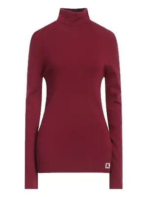Burberry Turtleneck Knit Top - Red
