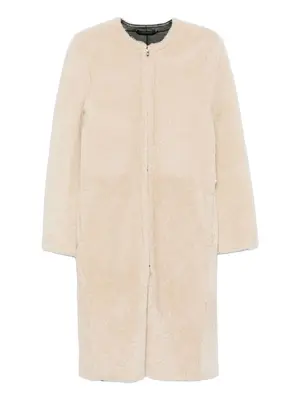 TOTÊME Shearling Coat - Neutrals